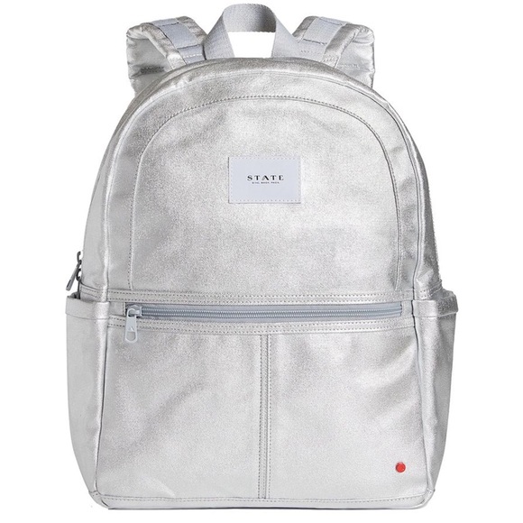 STATE | Accessories | State Kane Kids Backpack In Metallic Silver ...